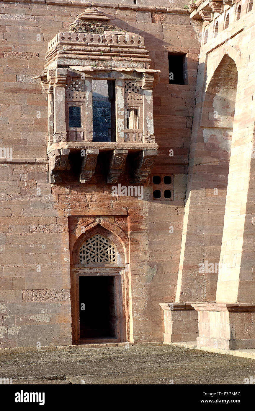 Inside of Hindola Mahal ; Mandu ; Madhya Pradesh ; India Stock Photo ...