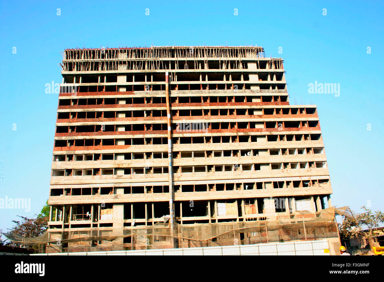 Building under construction ; Parel ; Bombay ; Mumbai ; Maharashtra ...