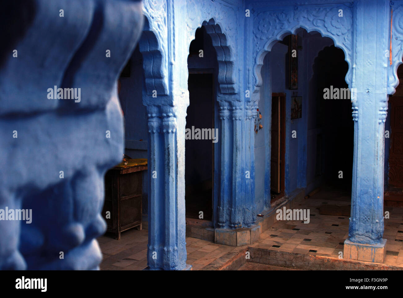 Blue Temple, Jodhpur, Rajasthan, India, Asia Stock Photo - Alamy