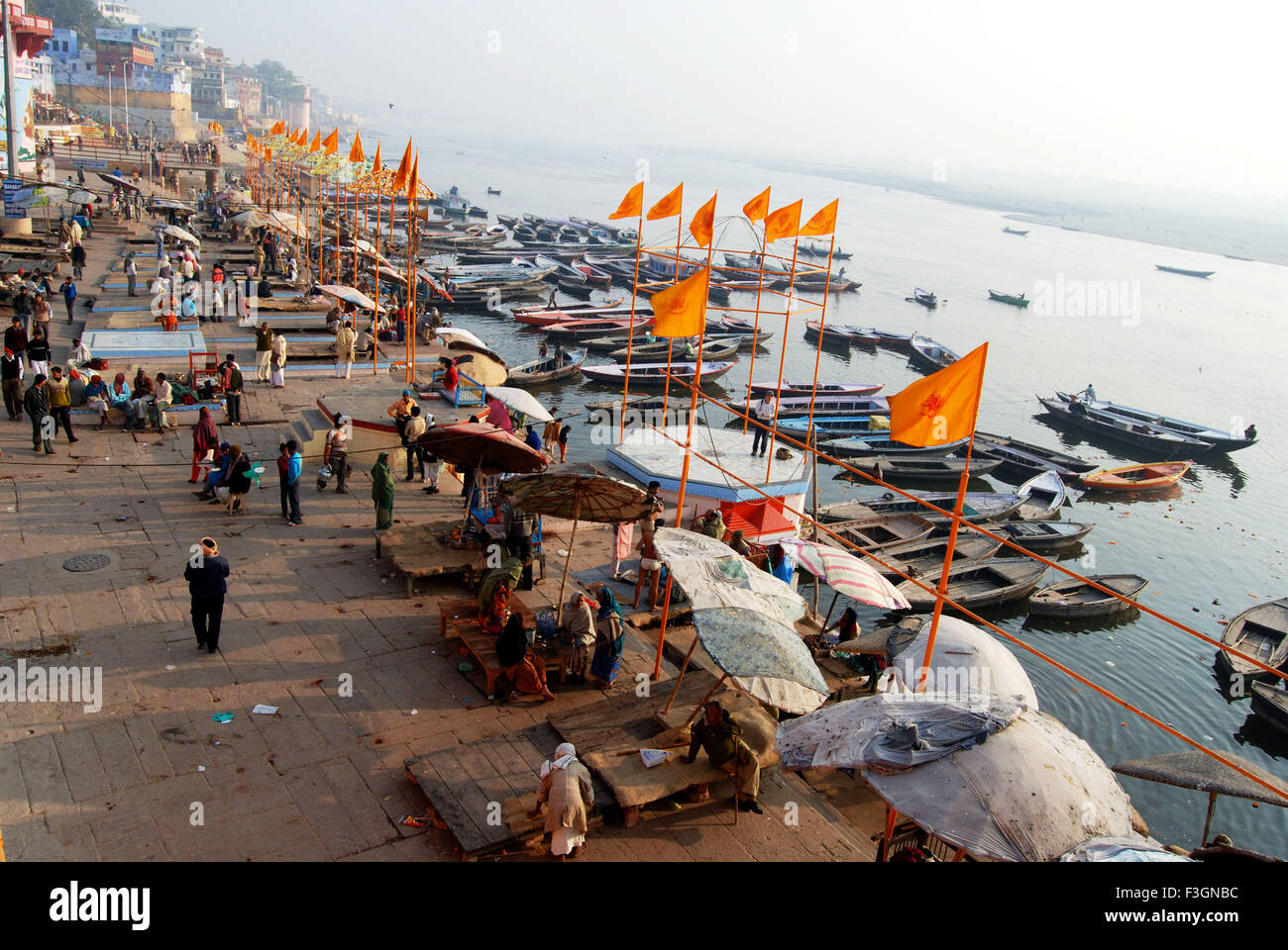 Ganga ghat aerial hi-res stock photography and images - Alamy