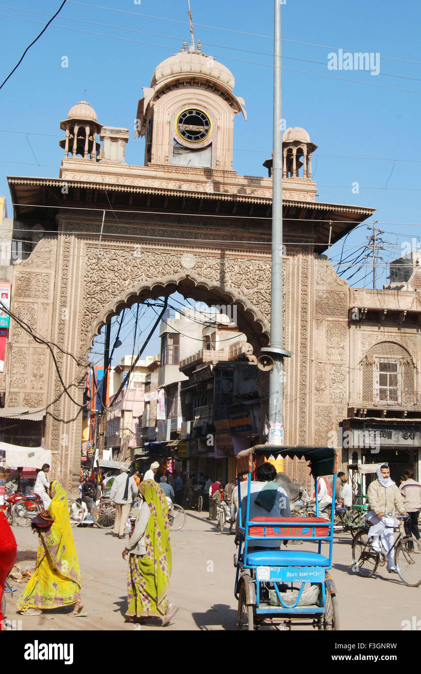 Tilak darwaja or holi gate at Mathura ; Uttar Pradesh ; India Stock ...