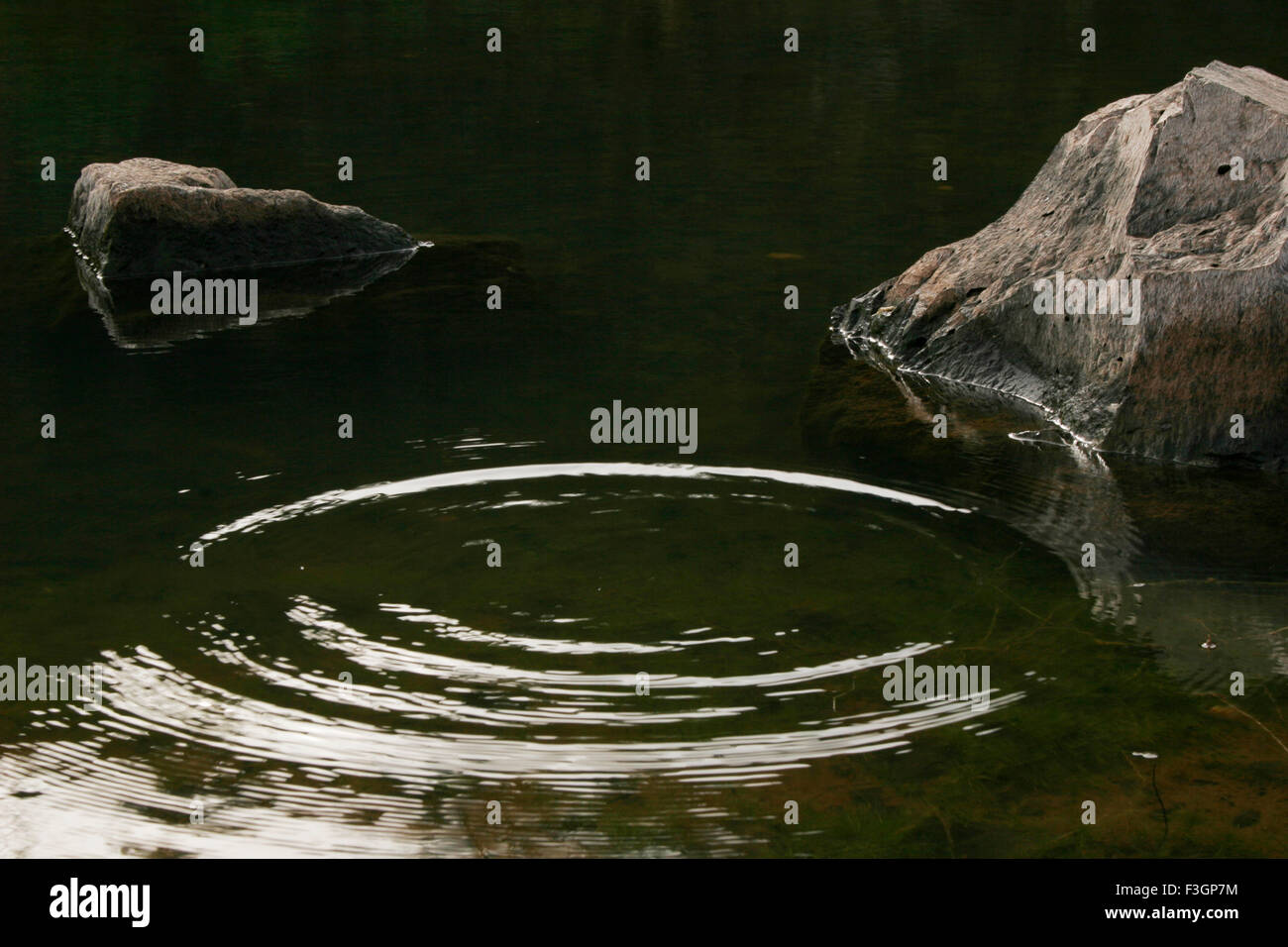 Circular water ripples hi-res stock photography and images - Alamy