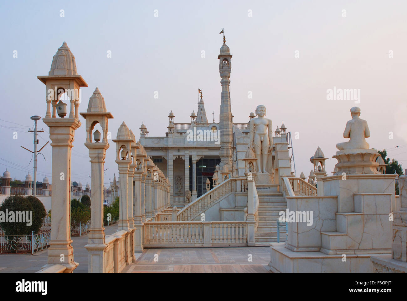 Sukhashram Digamber Jain temple ; Ladnun ; Rajasthan ; India Stock ...