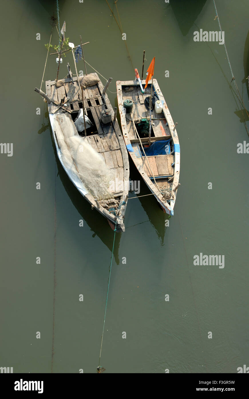 Fishing boats, Anjarla beach ; Taluka Dapoli ; District Ratnagiri ...