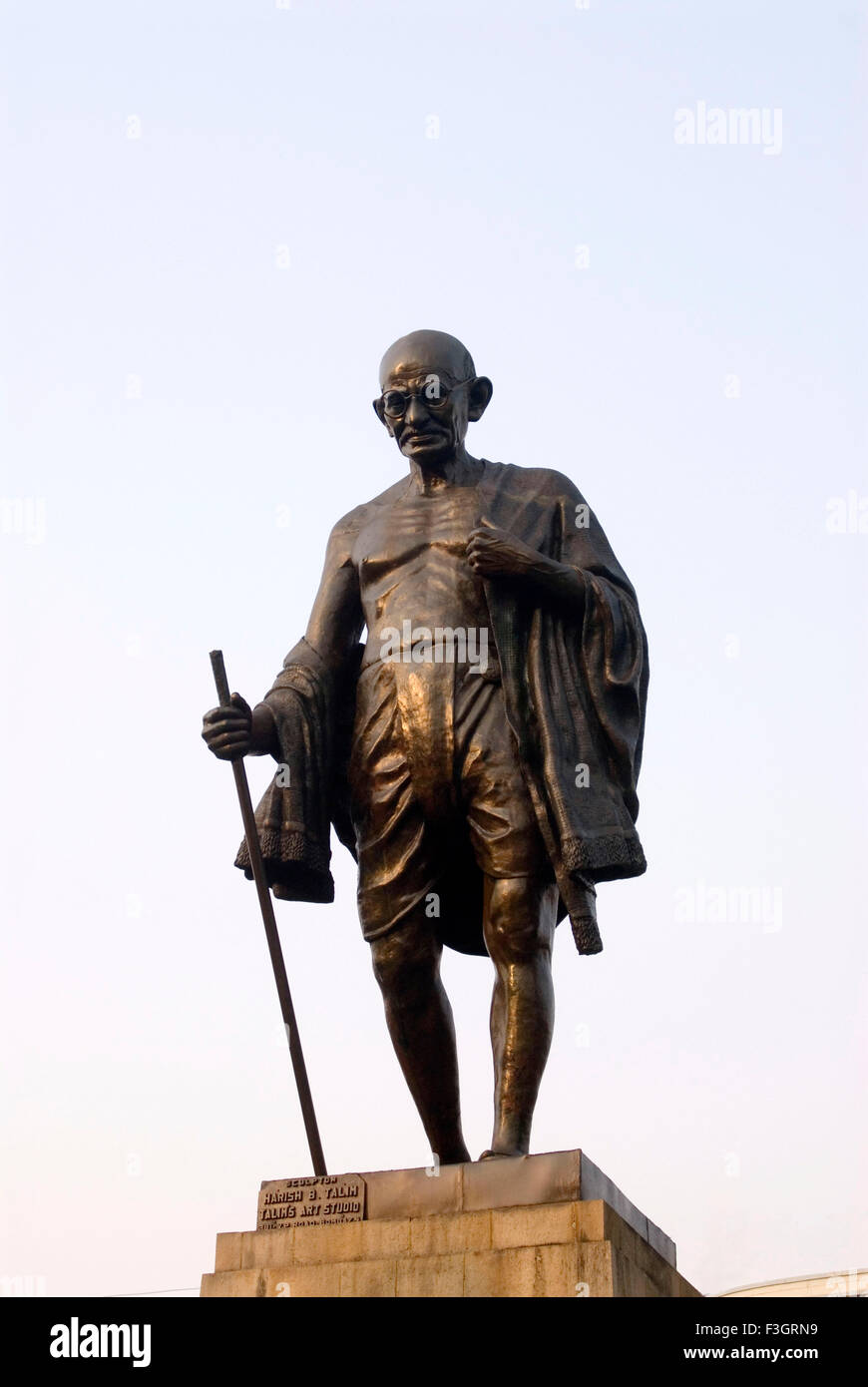Mahatma gandhi with stick hi-res stock photography and images - Alamy