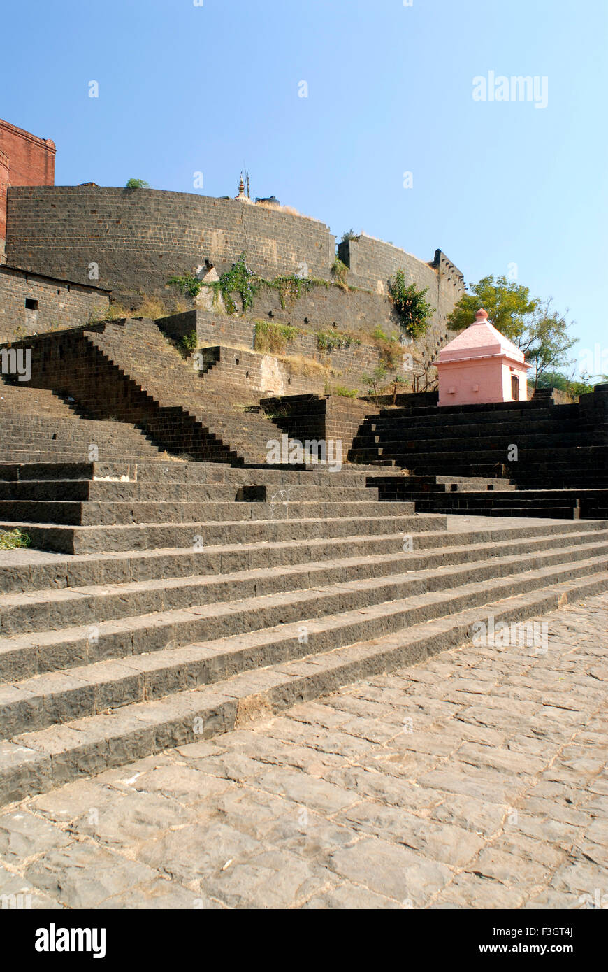 Ghat on river Nira and Bhimaand temple of Laxmi Narsihapur ; Taluka ...