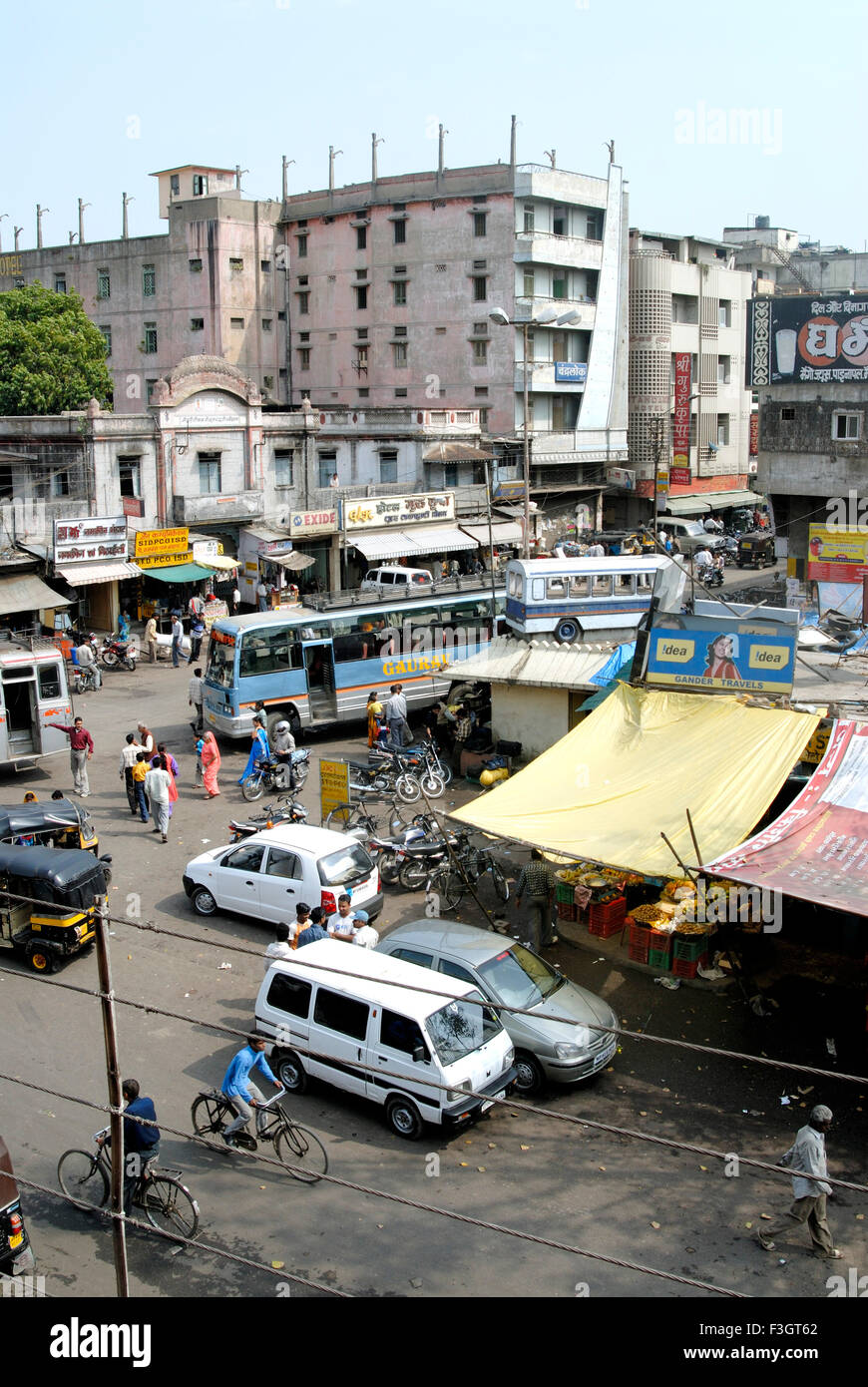Traffic near Indore bus stand ; Madhya Pradesh ; India Stock Photo - Alamy