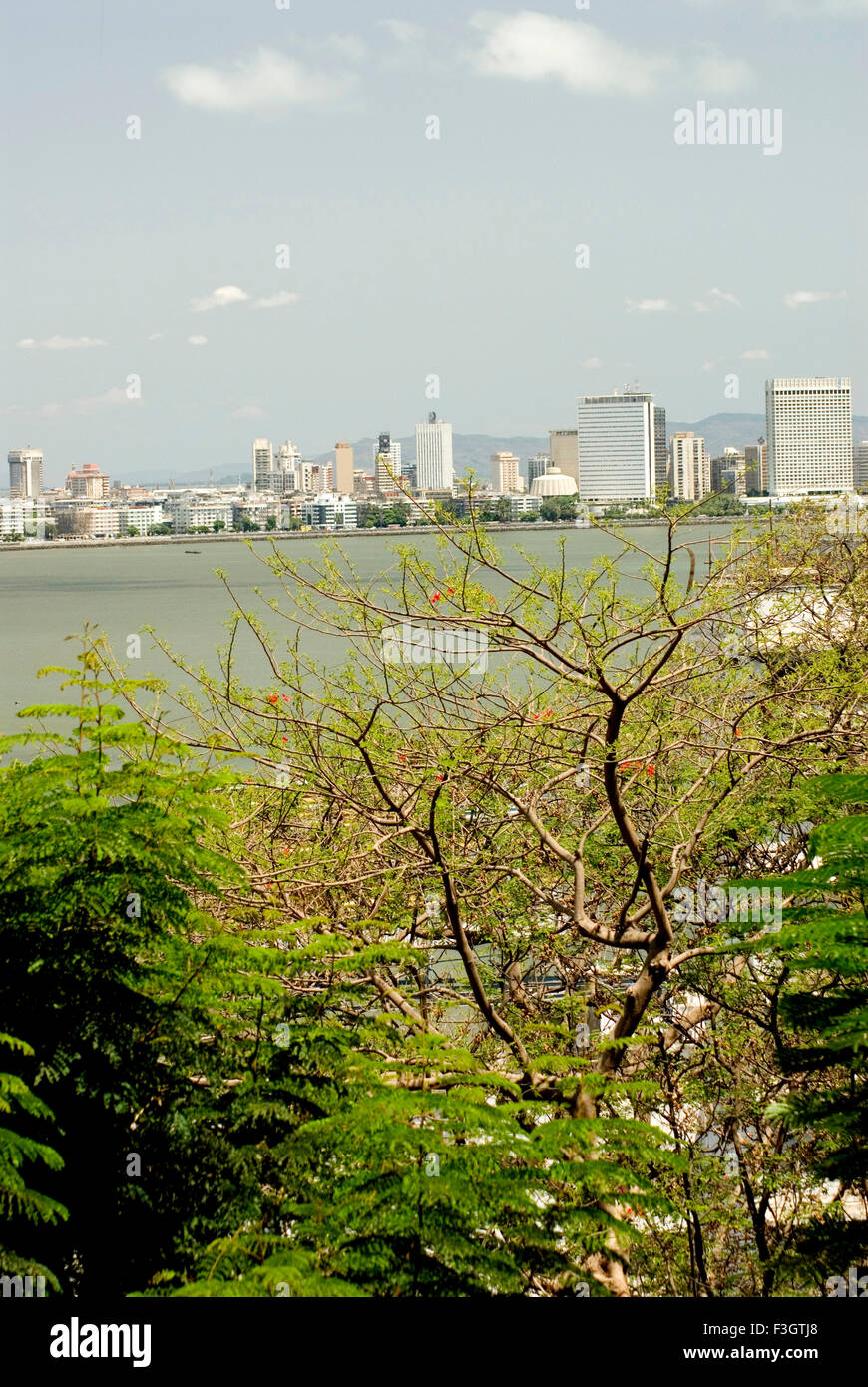 View of Nariman point from hanging garden ; Bombay now Mumbai ...