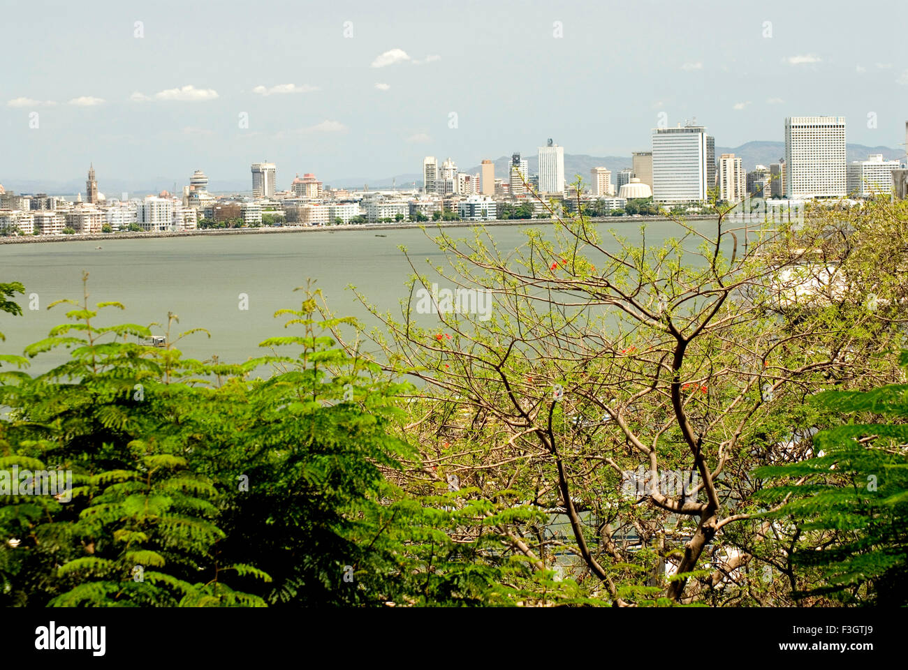 View of Nariman point from hanging garden ; Bombay now Mumbai ...