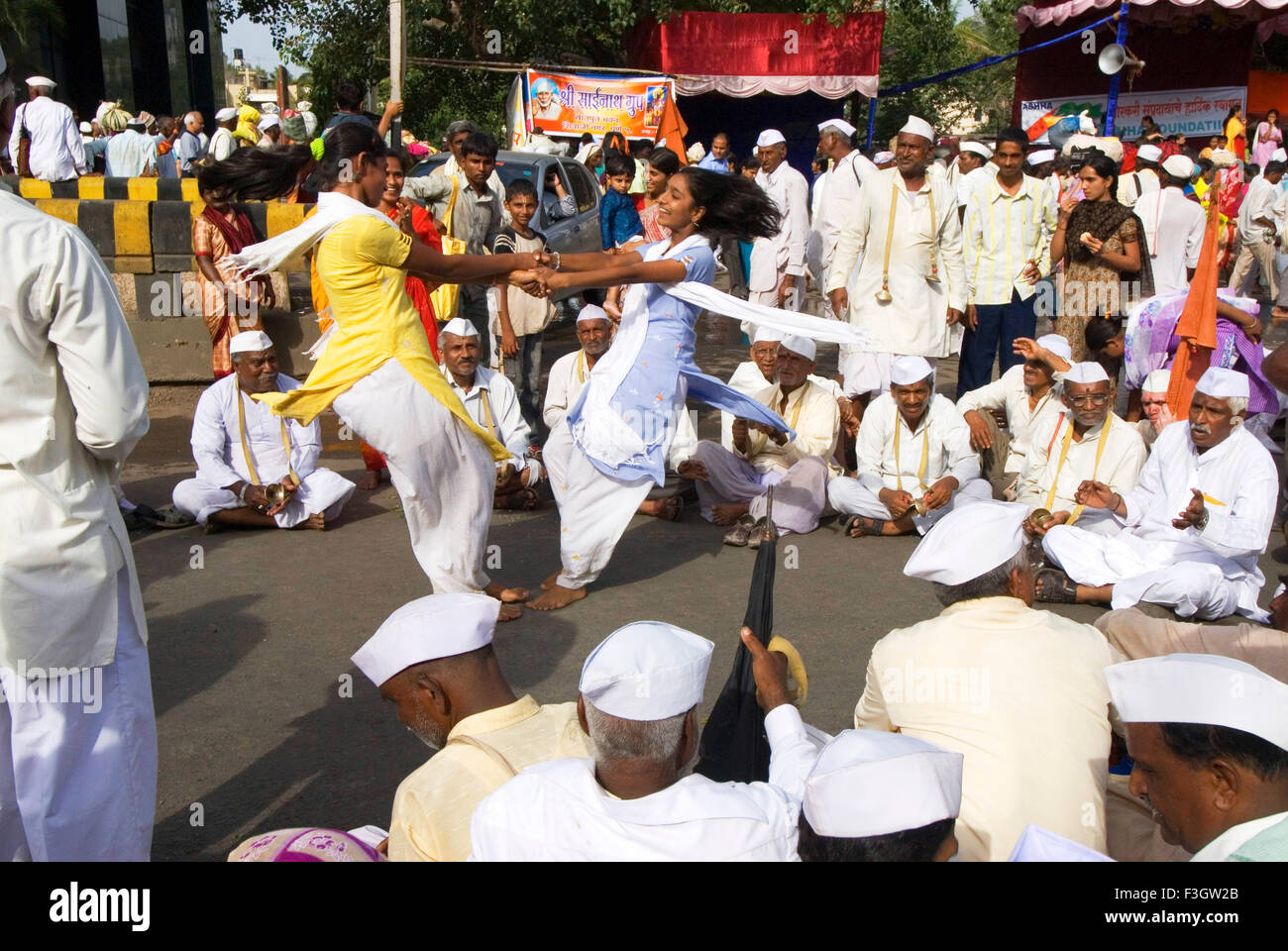 Fugdi a kind of dance generally of women playing to entertain varkaris ...