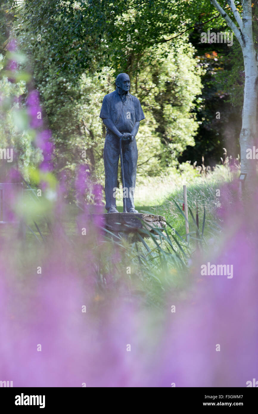 views across a garden Stock Photo - Alamy