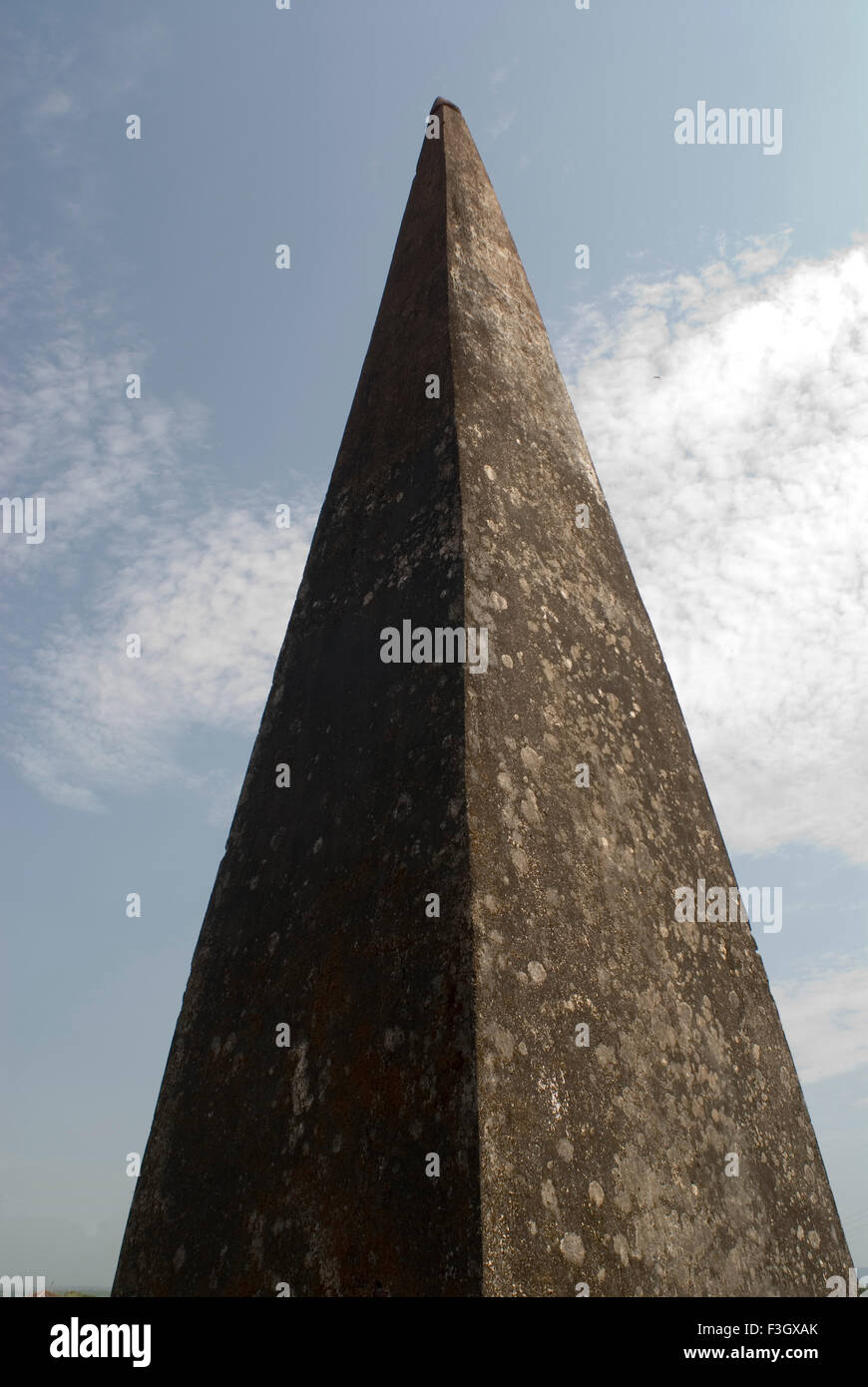 Pyramid made in cement and stone structure for some airports study at ...