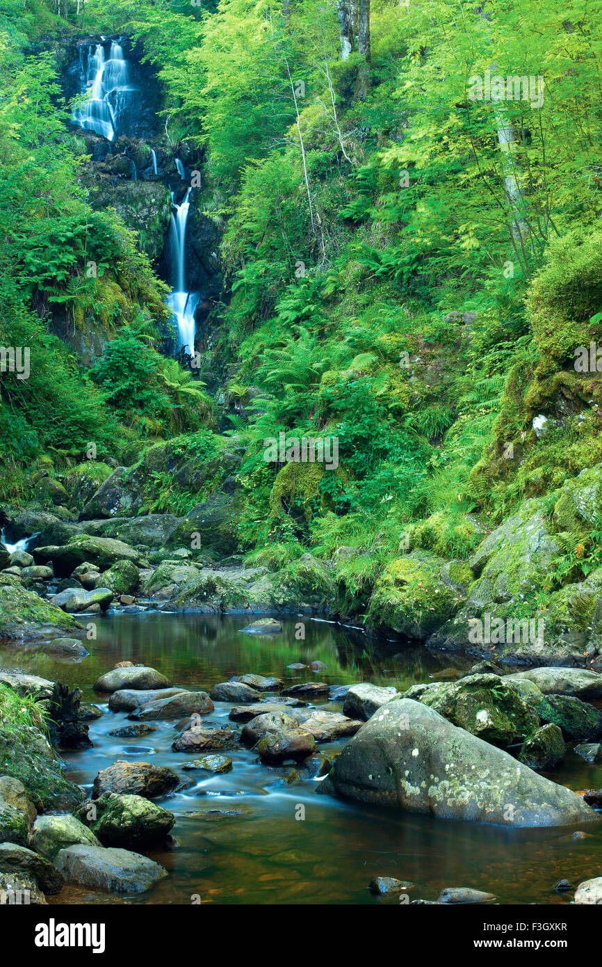 Little Fawn Falls and the Allt a' Mhangan, the Lime Craig near ...