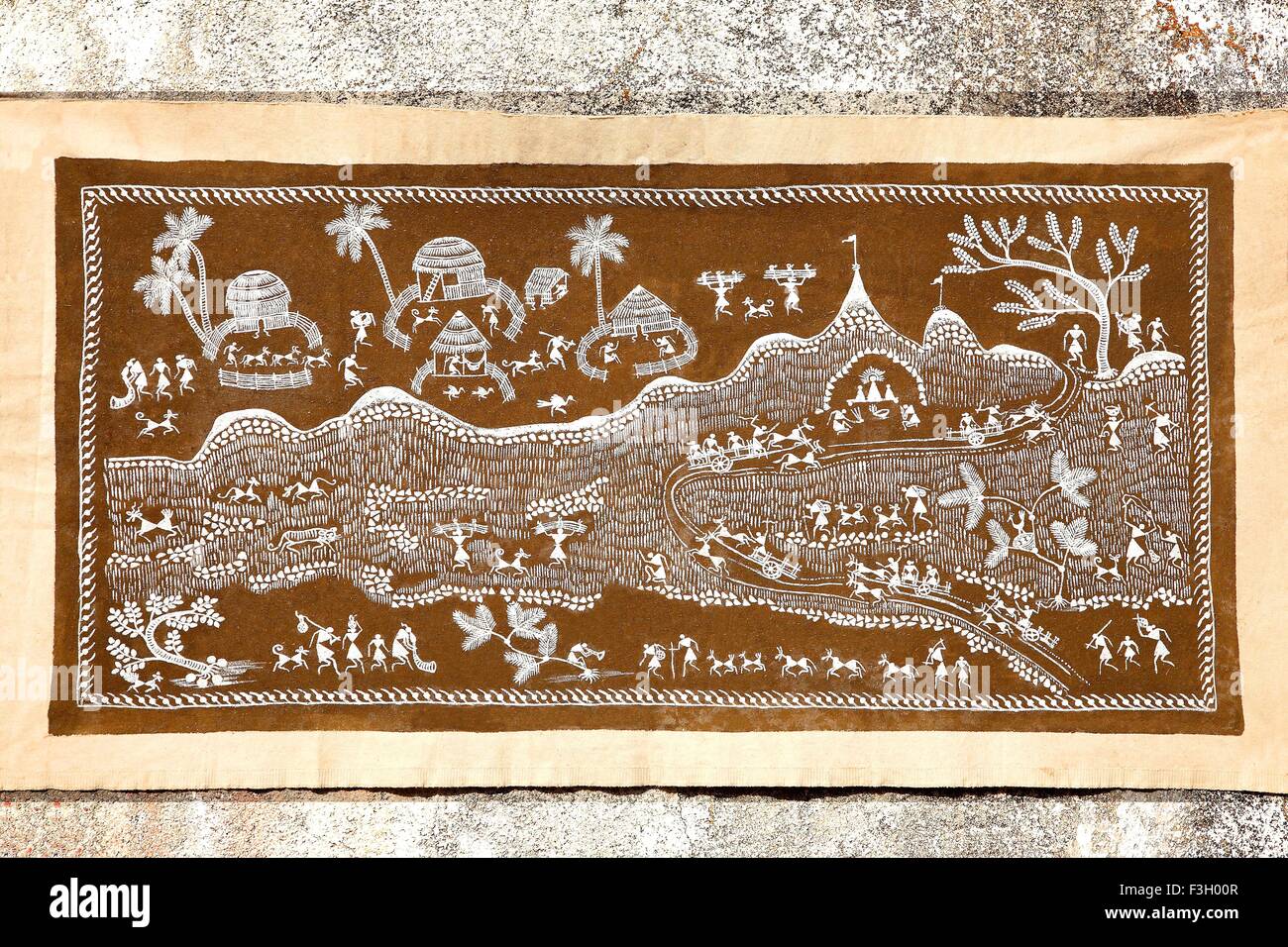 Warli Painting Stock Photos & Warli Painting Stock Images - Alamy