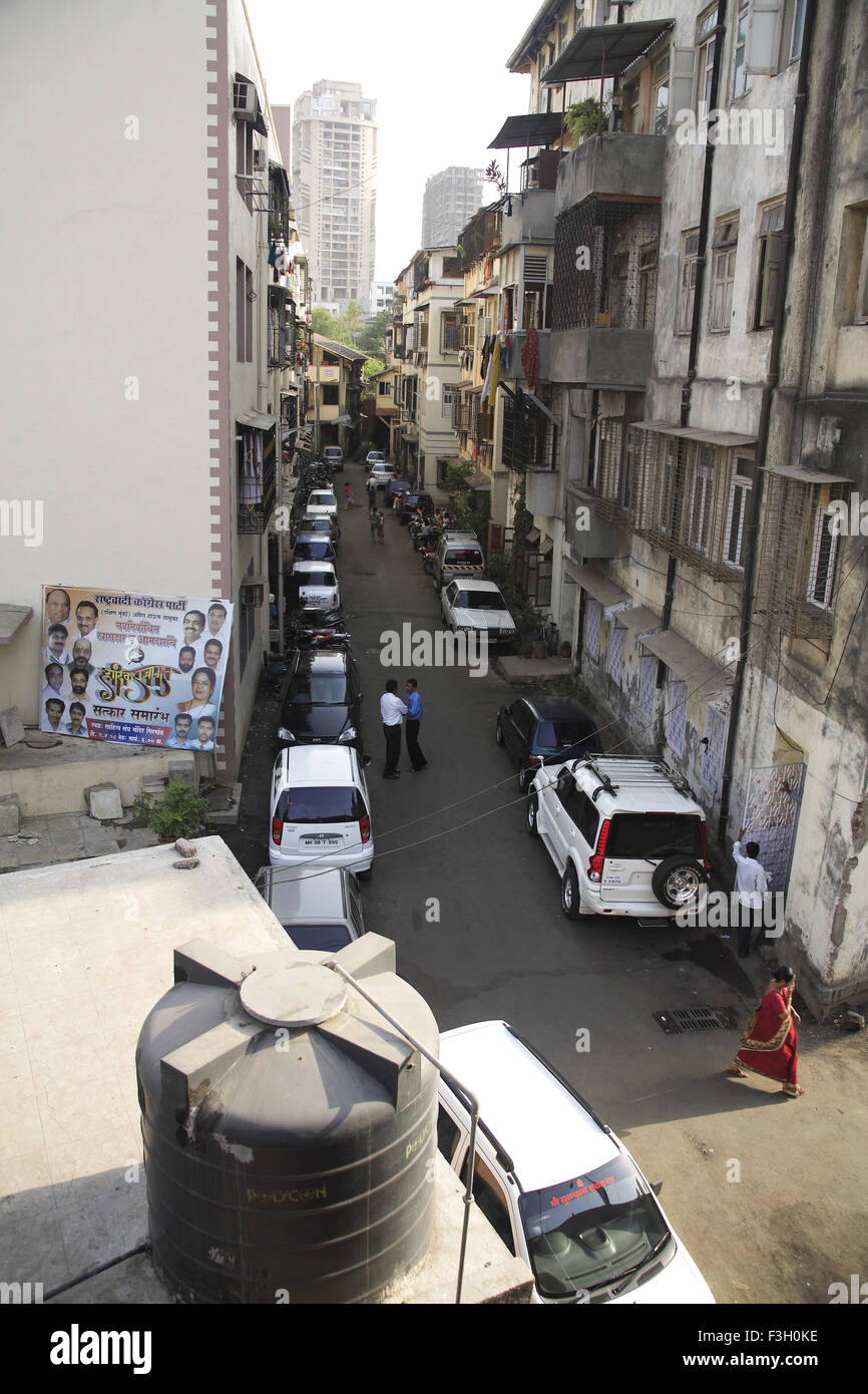 Street scene ; Grant Road ; Bombay now Mumbai ; Maharashtra ; India ...