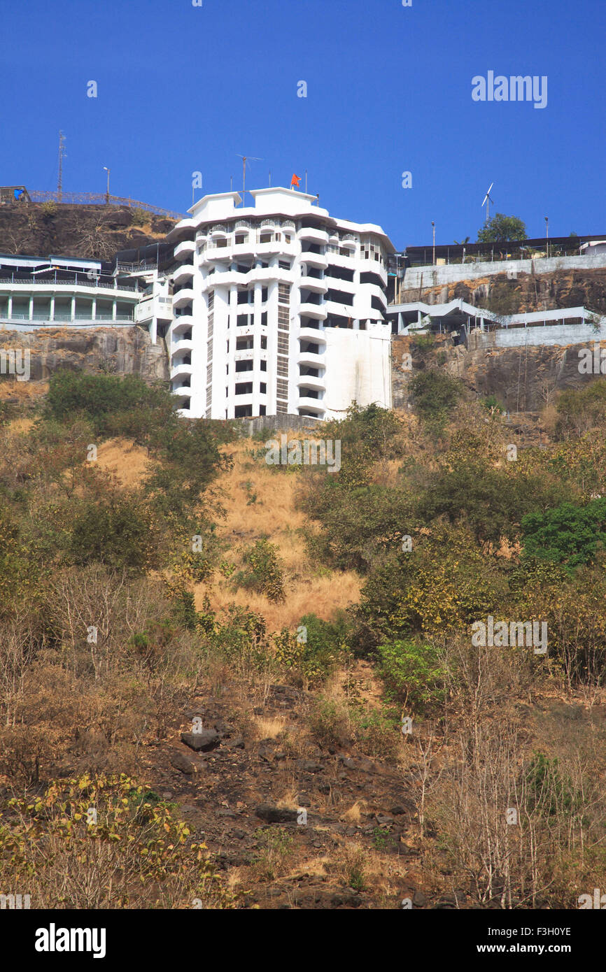 Goddess Durga Devi's Ambe Mata Jivdani Mandir temple on top of the hill ...