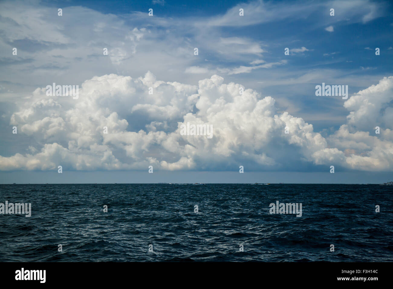 Cloudy sky in the sea Stock Photo - Alamy