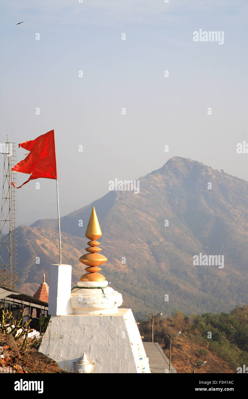 Goddess Durga Devi's Ambe Mata Jivdani Mandir temple on top of the hill ...