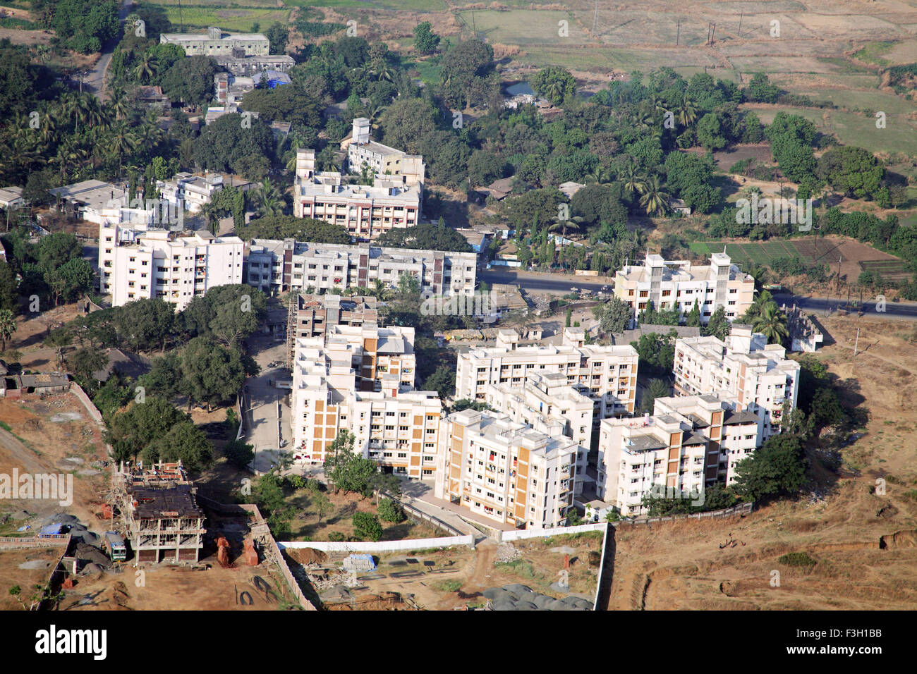 Buildings ; concrete jungle ; Virar ; Bombay now Mumbai ; Maharashtra ...