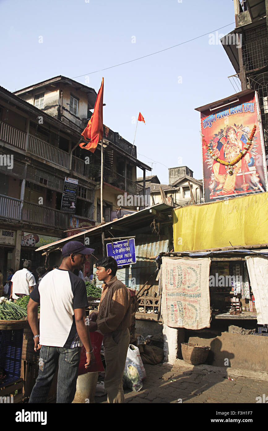 Market area ; Grant road ; Bombay now Mumbai ; Maharashtra ; India ...