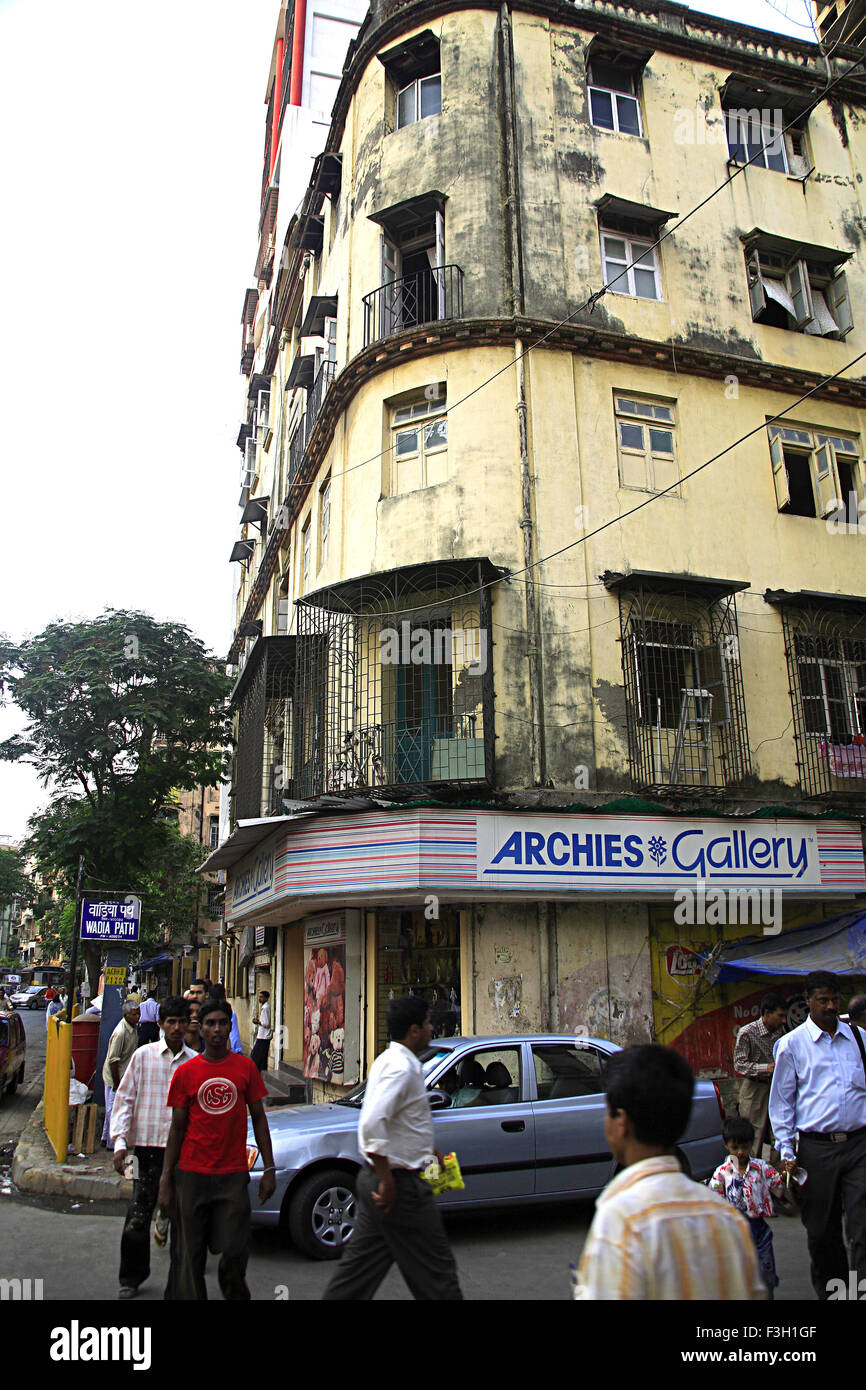 Old Noman manzil building ; Wadia path ; Tardeo ; Grant Road ; Bombay ...