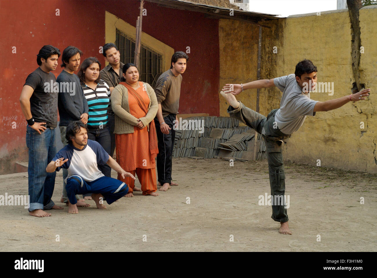 Students Performing breathing exercises at a Tai Chi Class ; Dehradun ...