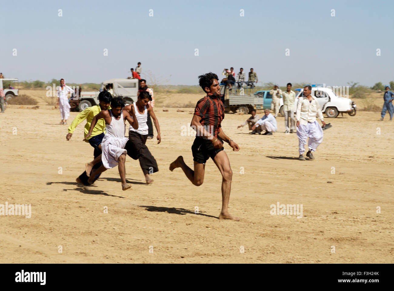 Running race at Shivratri fair ; Kutch ; Gujarat ; India Stock Photo ...