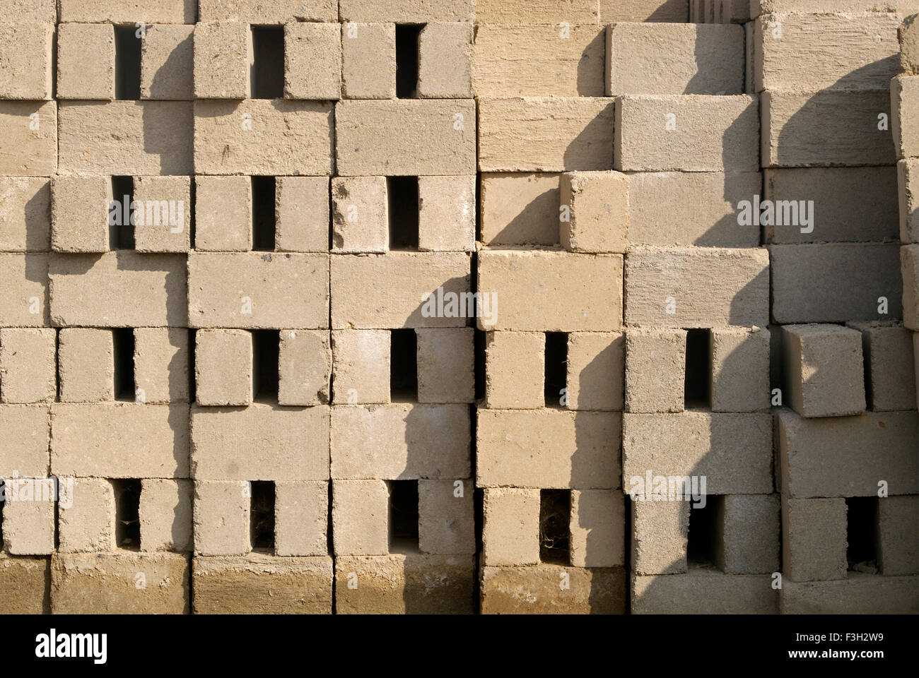 Cement bricks, Anjar, Kutch, Kachchh, Gujarat, India, Asia Stock Photo ...