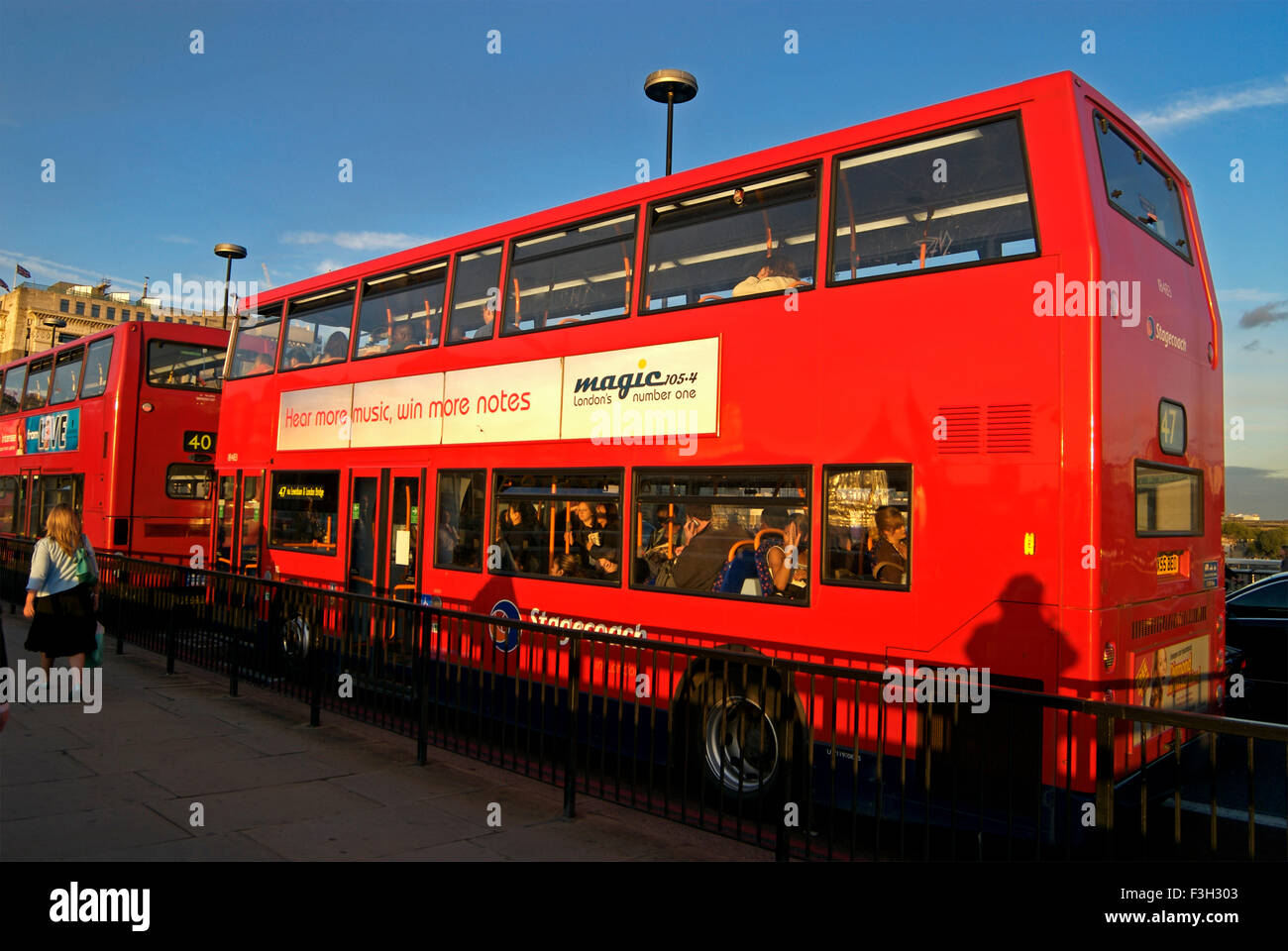Red buses in row ; London ; U.K. United Kingdom England Stock Photo - Alamy