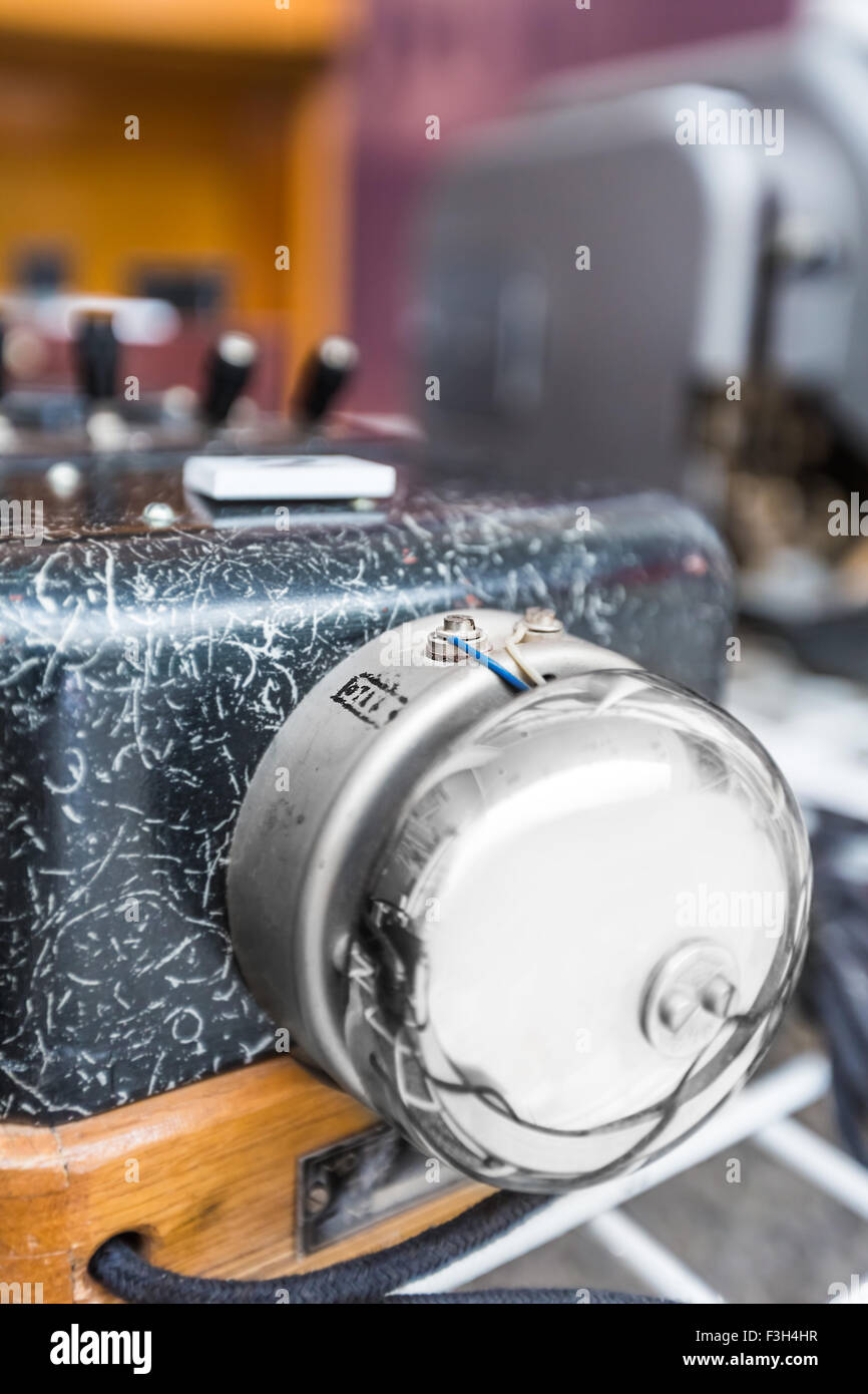 black vintage retro telephone closeup Stock Photo - Alamy