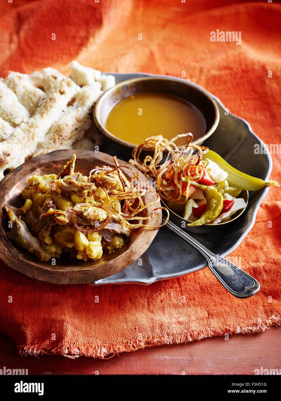 Turmeric Dizi Lamb Chickpea Stew Stock Photo - Alamy