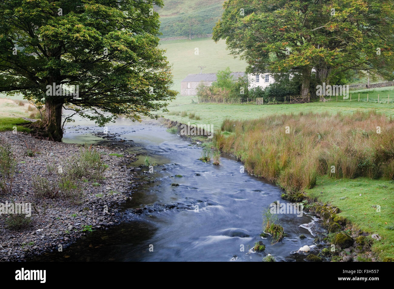 Bridge House next to St. John's Beck in St. John's in the Vale valley ...