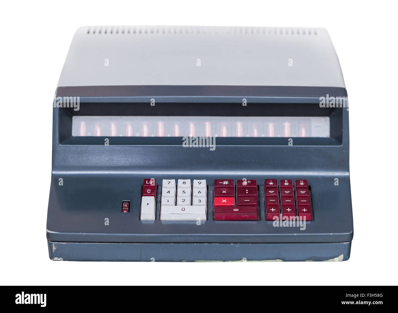 vintage computing machine isolated on a white background Stock Photo ...