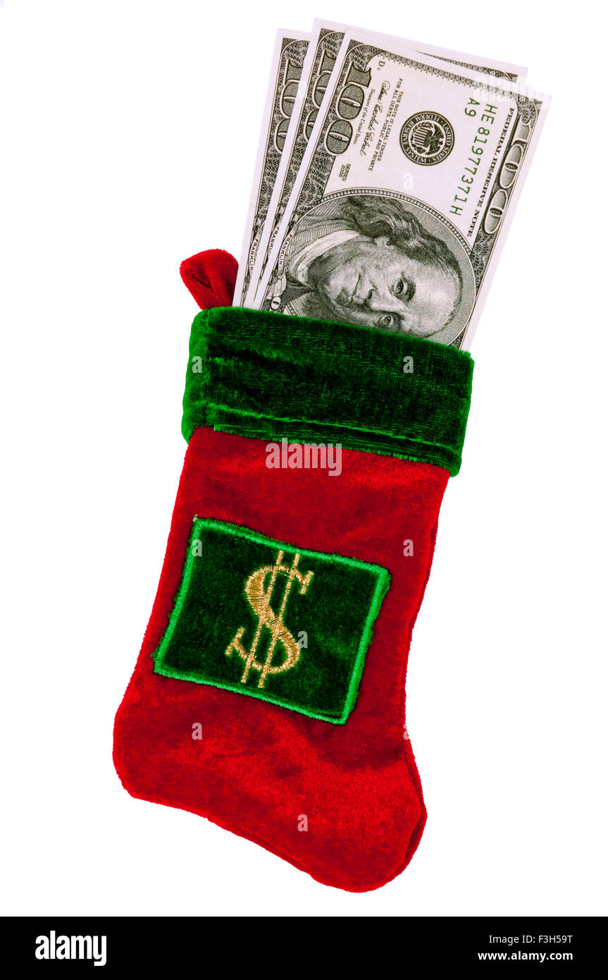 Hundred dollar bills christmas hi-res stock photography and images - Alamy