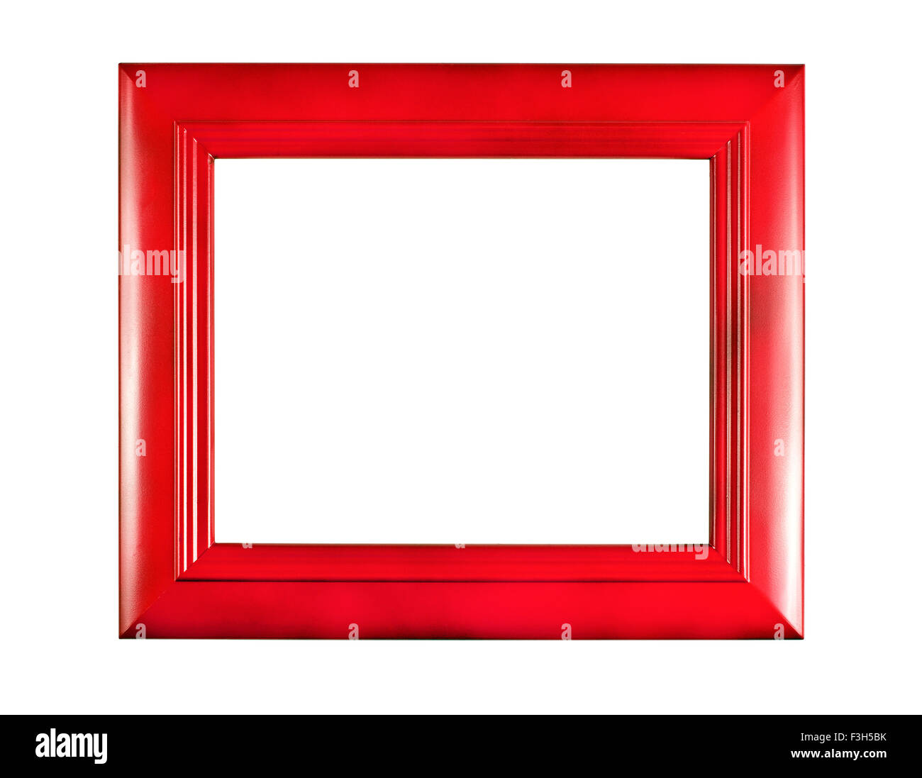 Wooden Red Picture Frame Stock Photo - Alamy