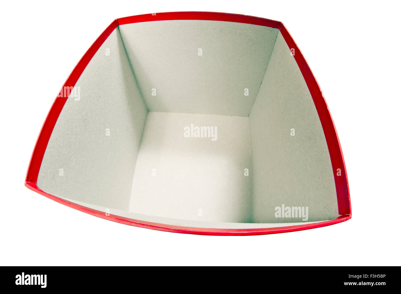 Wide Open Red Box Stock Photo - Alamy