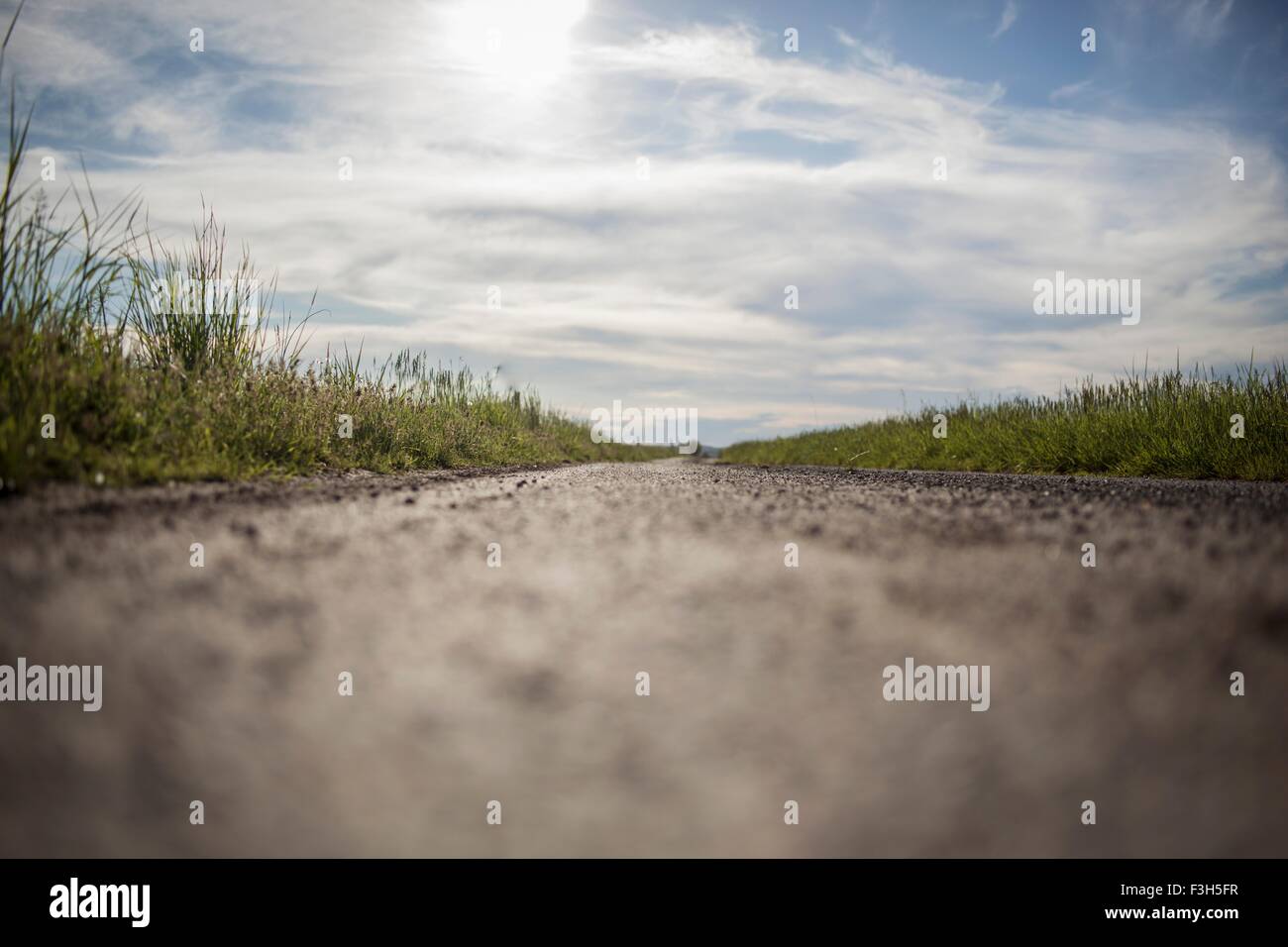 Dirt road, taken from ground level Stock Photo - Alamy