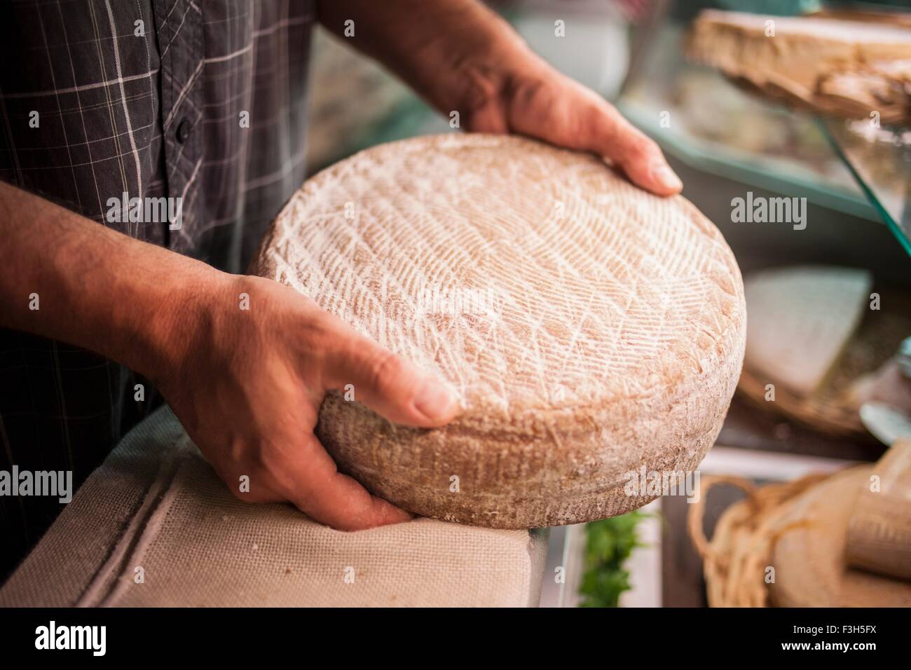 Close up hand holding cheese hi-res stock photography and images - Alamy