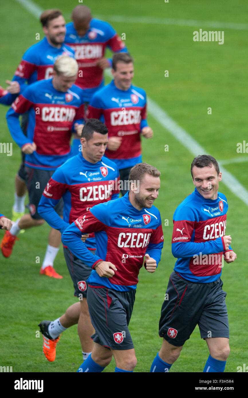 Prague, Czech Republic. 07th Oct, 2015. Czech soccer team pictured ...
