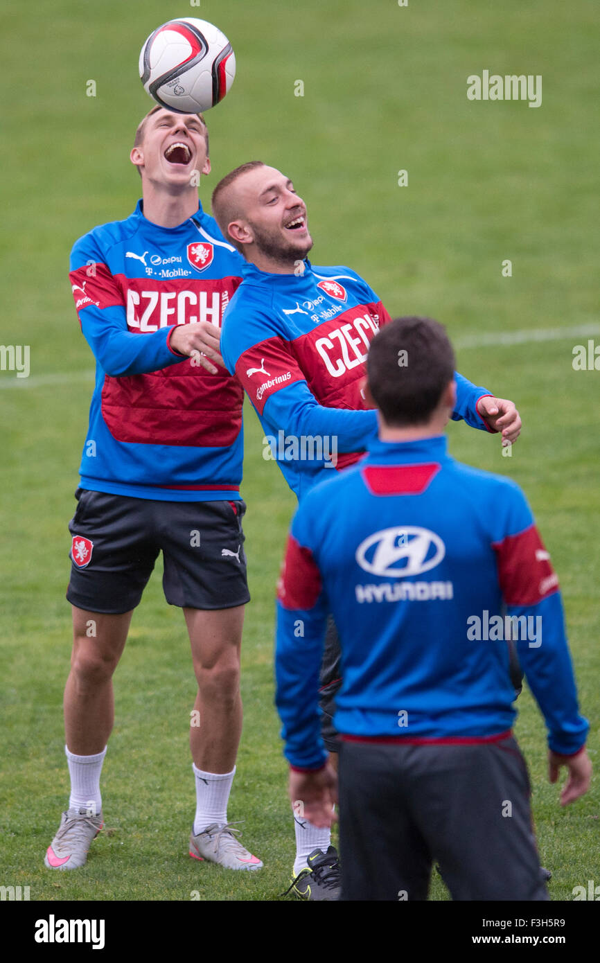 Prague, Czech Republic. 07th Oct, 2015. Czech soccer team pictured ...