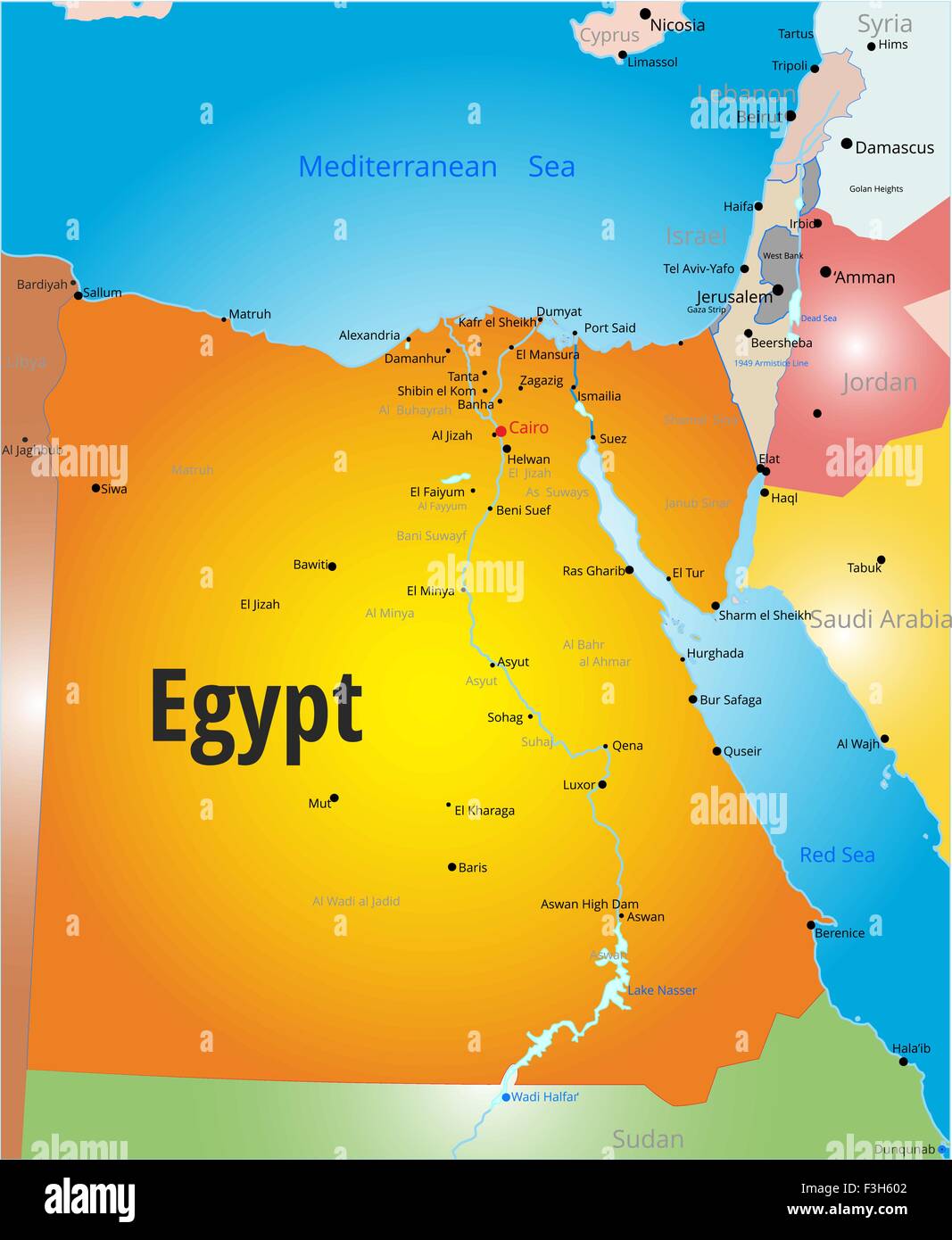 Egypt western sahara flag hi-res stock photography and images - Alamy