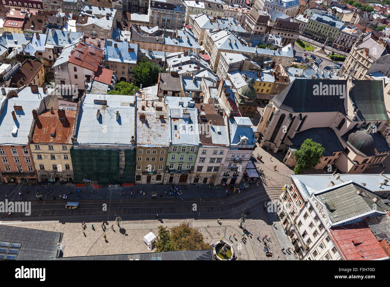 urban landscape, view from above the rooftops Stock Photo - Alamy
