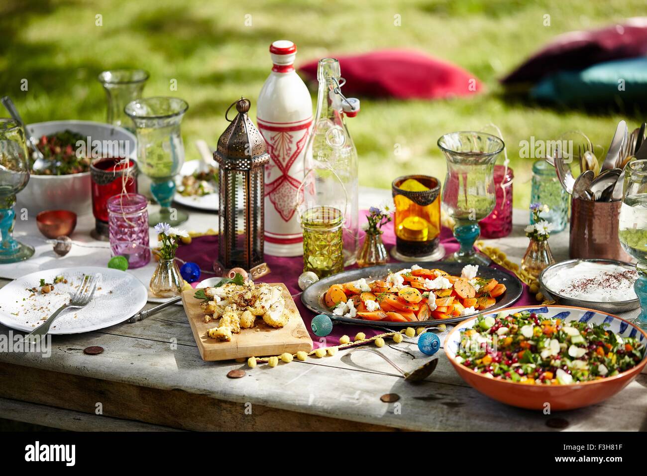 Moroccan summer picnic Stock Photo - Alamy