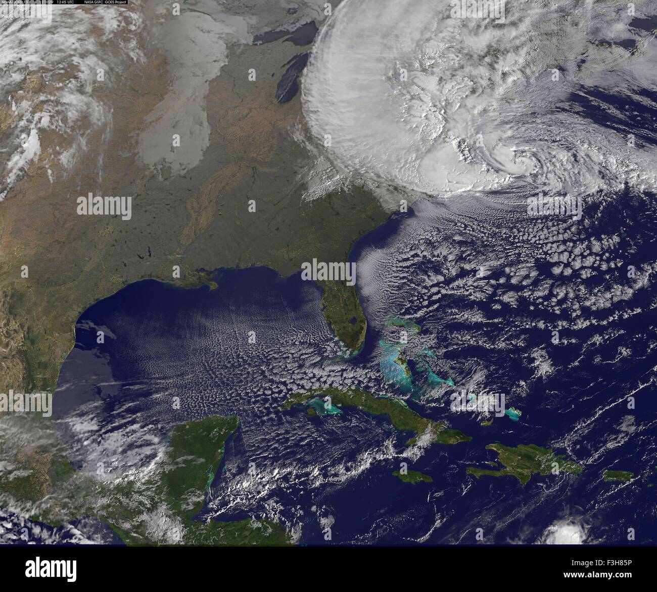 Hurricane sandy NASA earth observatory Stock Photo - Alamy