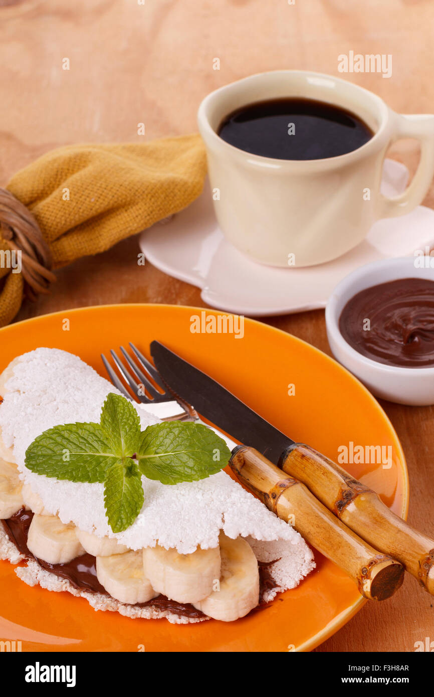 Casabe (bammy, beiju, bob, biju) - flatbread of cassava (tapioca) with ...