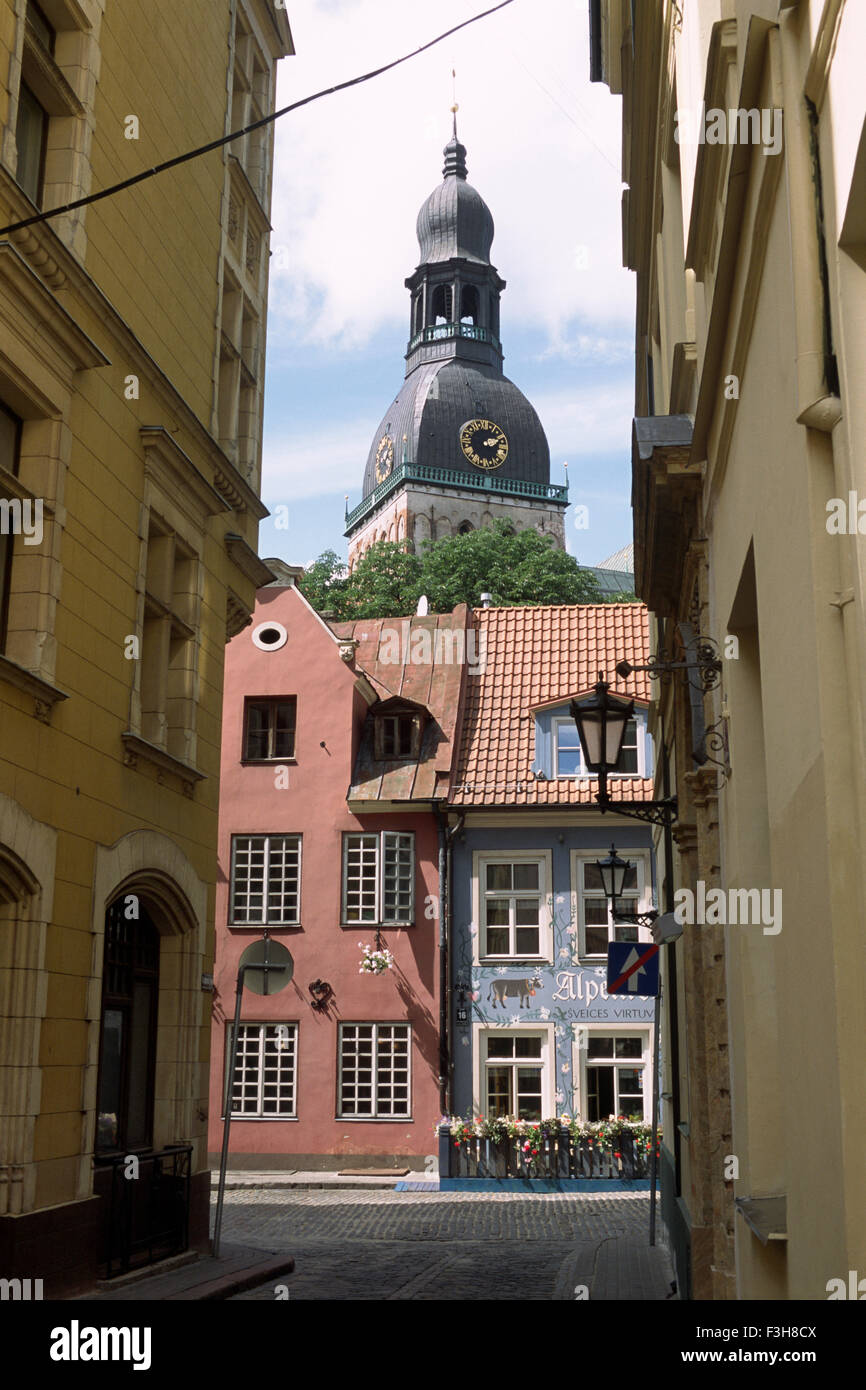 Old streets riga city hi-res stock photography and images - Alamy