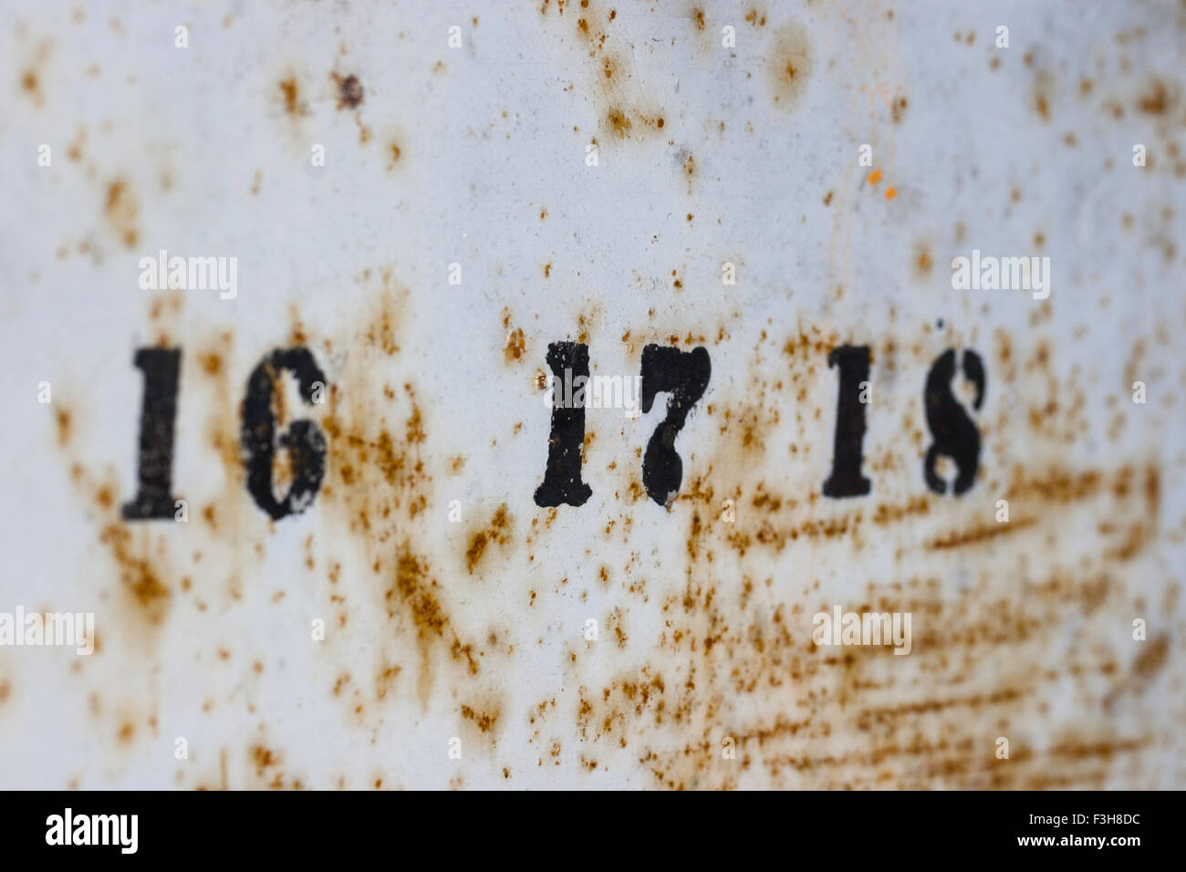 Rusty numbers hi-res stock photography and images - Alamy