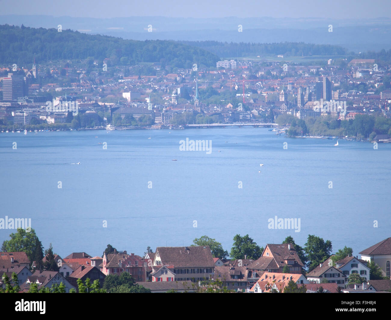 View to Zurich and the Lake of Zurich Stock Photo - Alamy