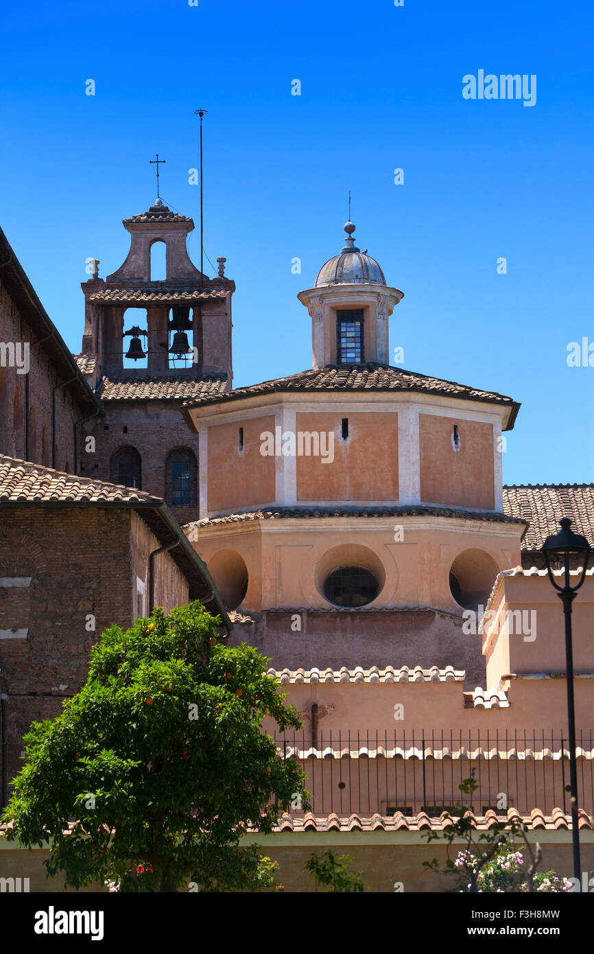 Basilica , Savello park on the Palatine hill. Rome. Italy Stock Photo ...