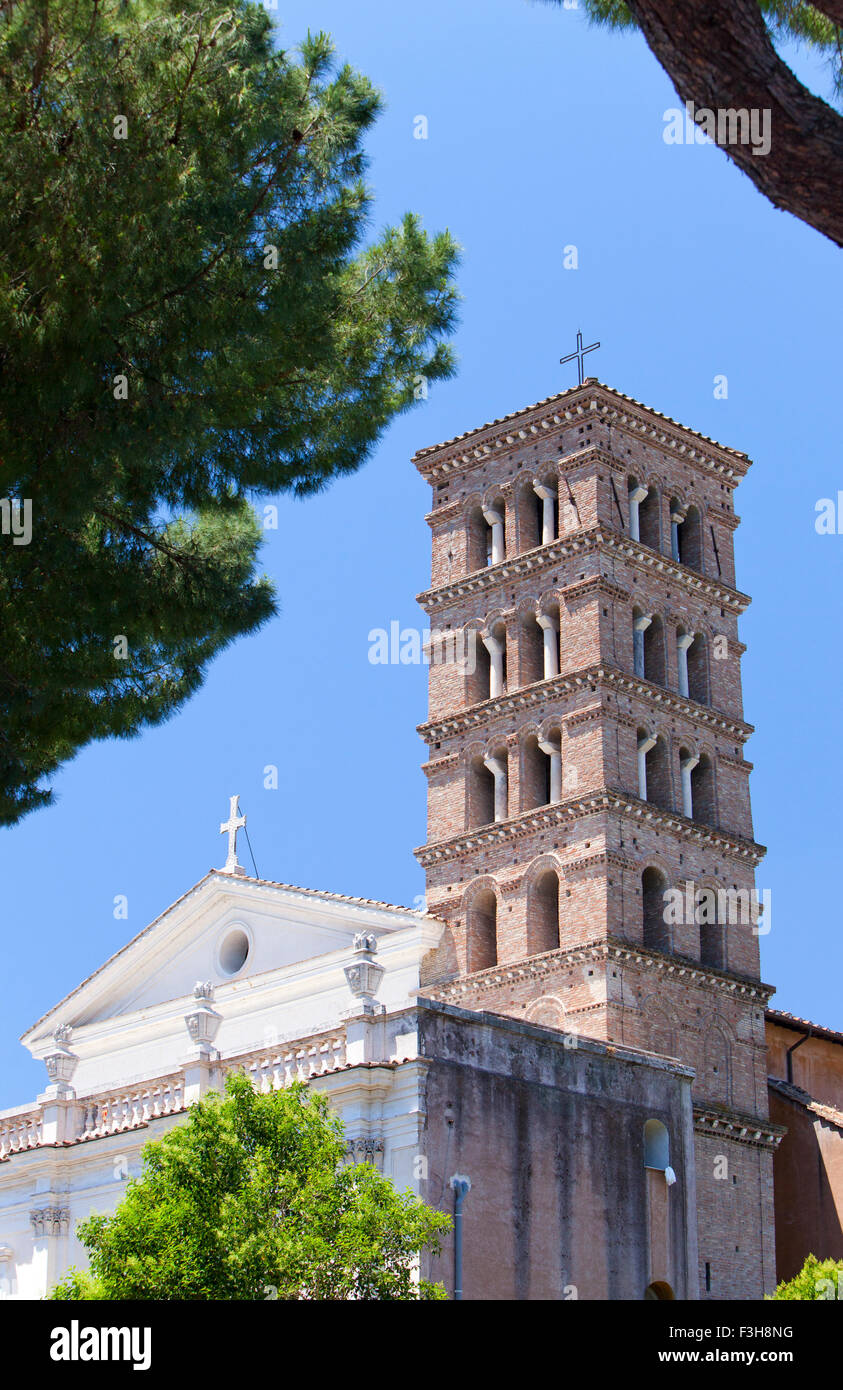 Basilica , Savello park on the Palatine hill. Rome. Italy Stock Photo ...